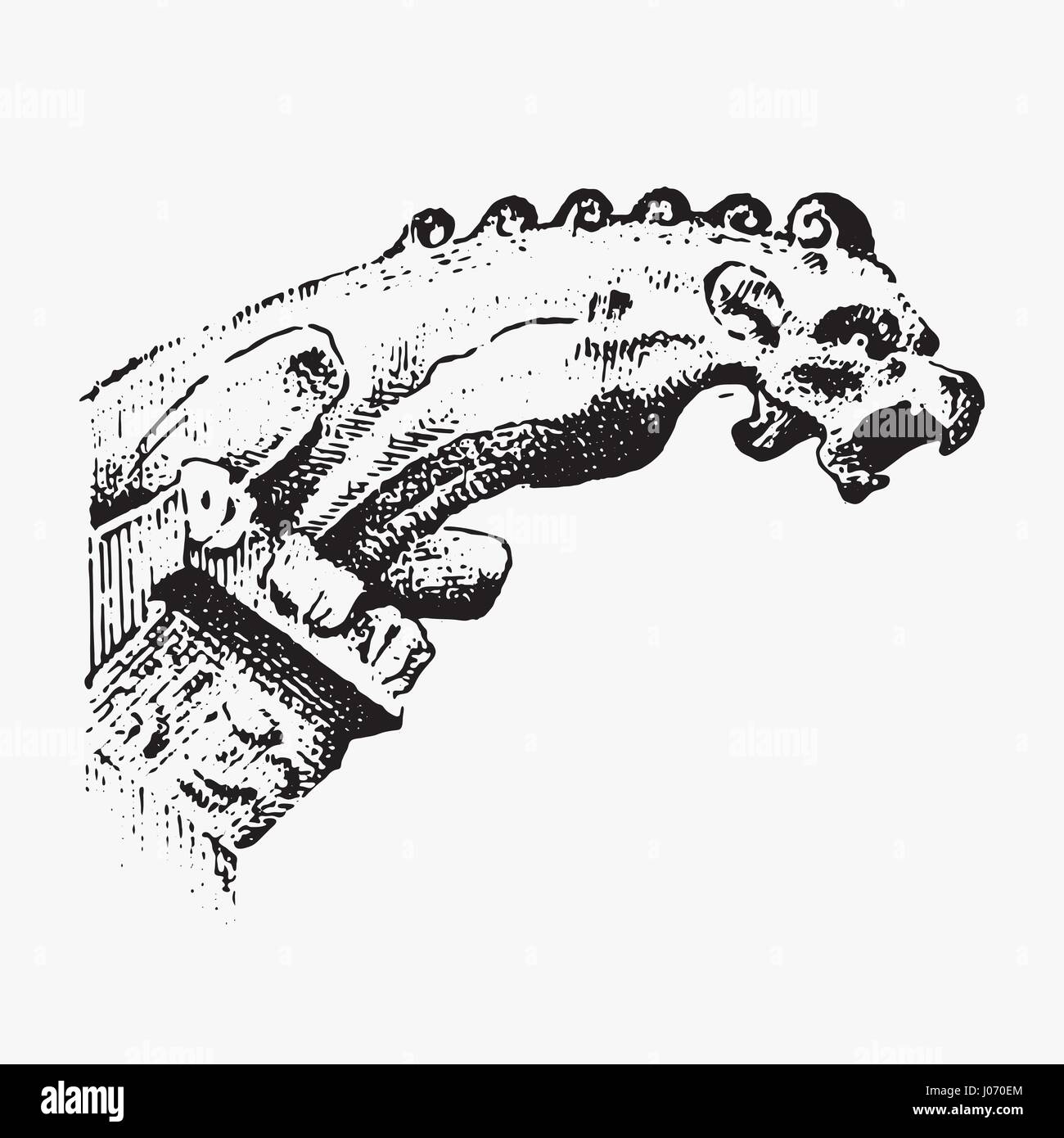 Gargoyle Cut Out Stock Images & Pictures - Alamy