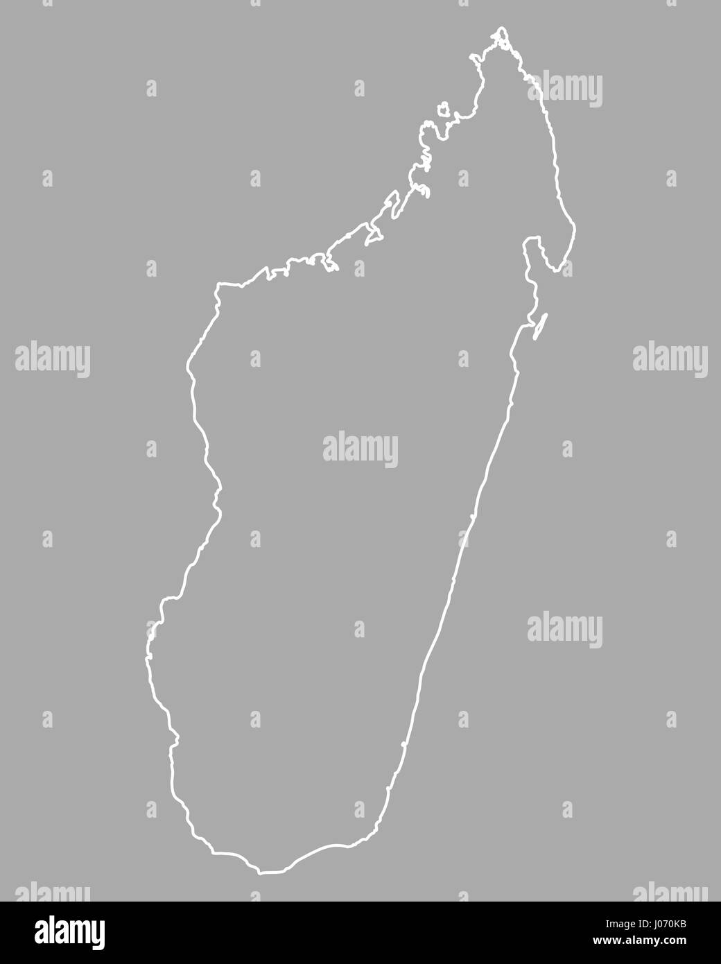 Map of Madagascar Stock Photo - Alamy