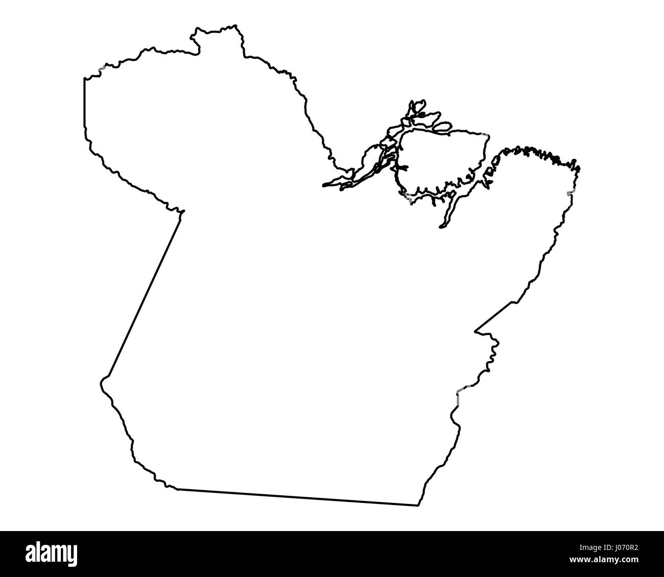 Map of Para Stock Photo - Alamy
