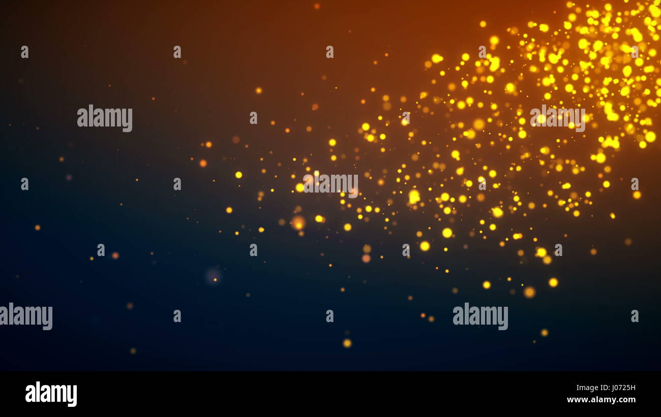 Golden particle background Stock Photo - Alamy