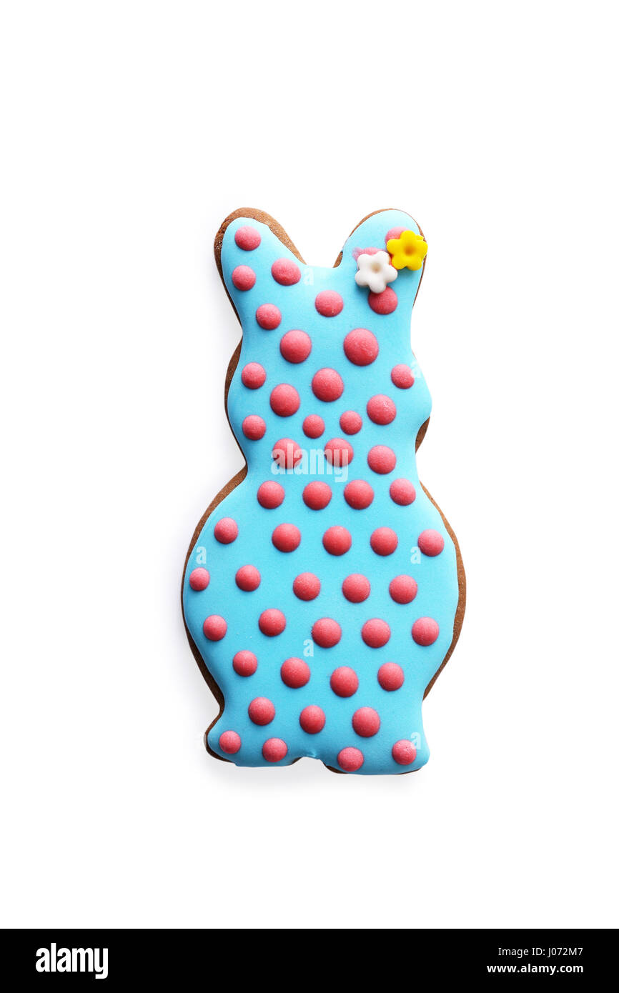 Gingerbread in shape blue Cut Out Stock Images & Pictures - Alamy