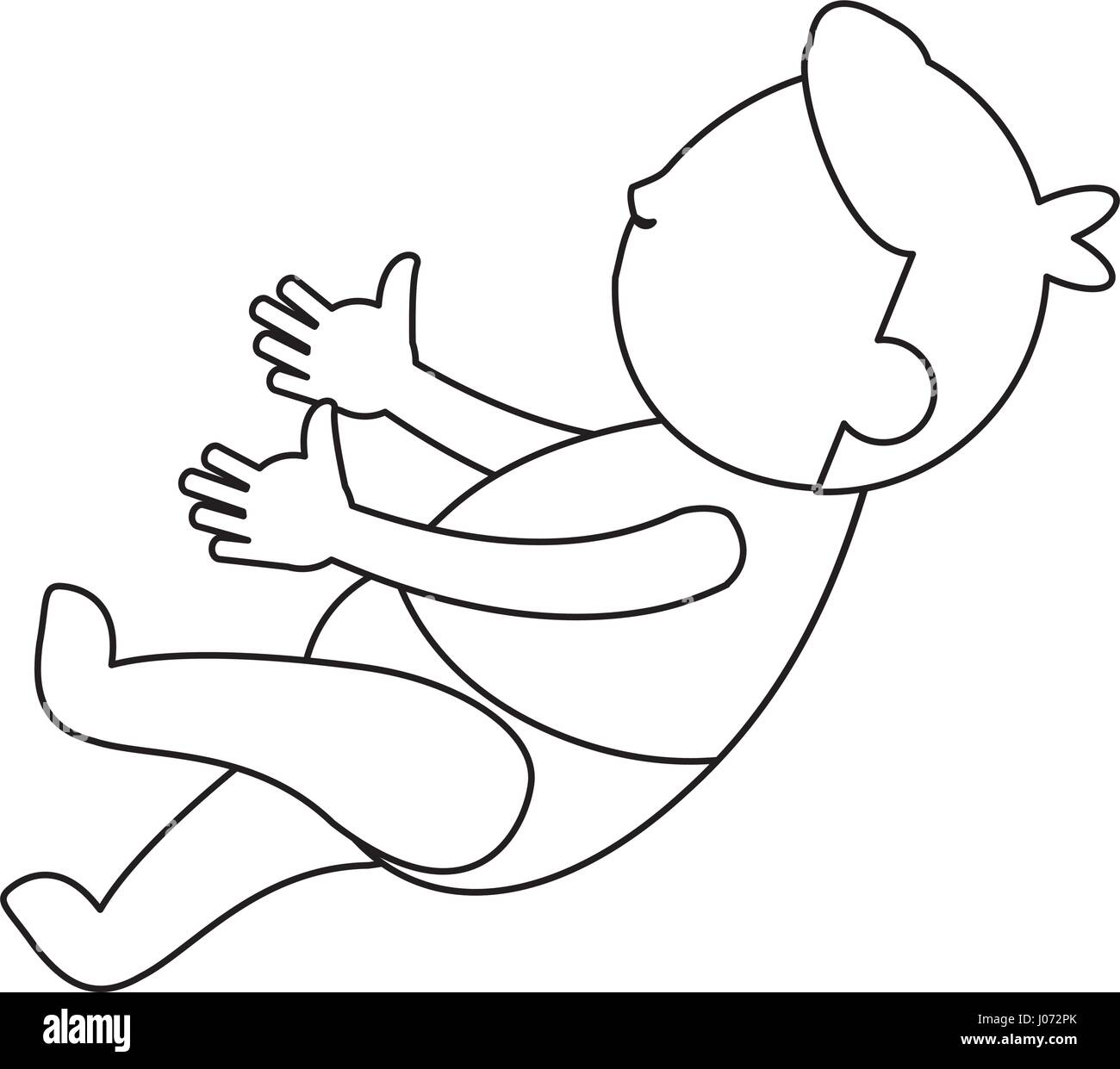 baby child son image outline Stock Vector Image & Art - Alamy