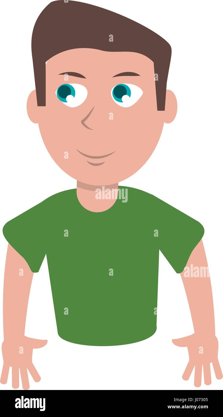 Portrait child boy male Stock Vector Images - Alamy