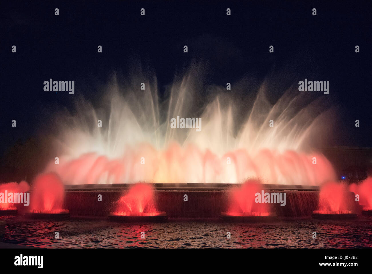 The Magic Fountain of Montjuic, Barcelona Spain Europe EU Stock Photo ...