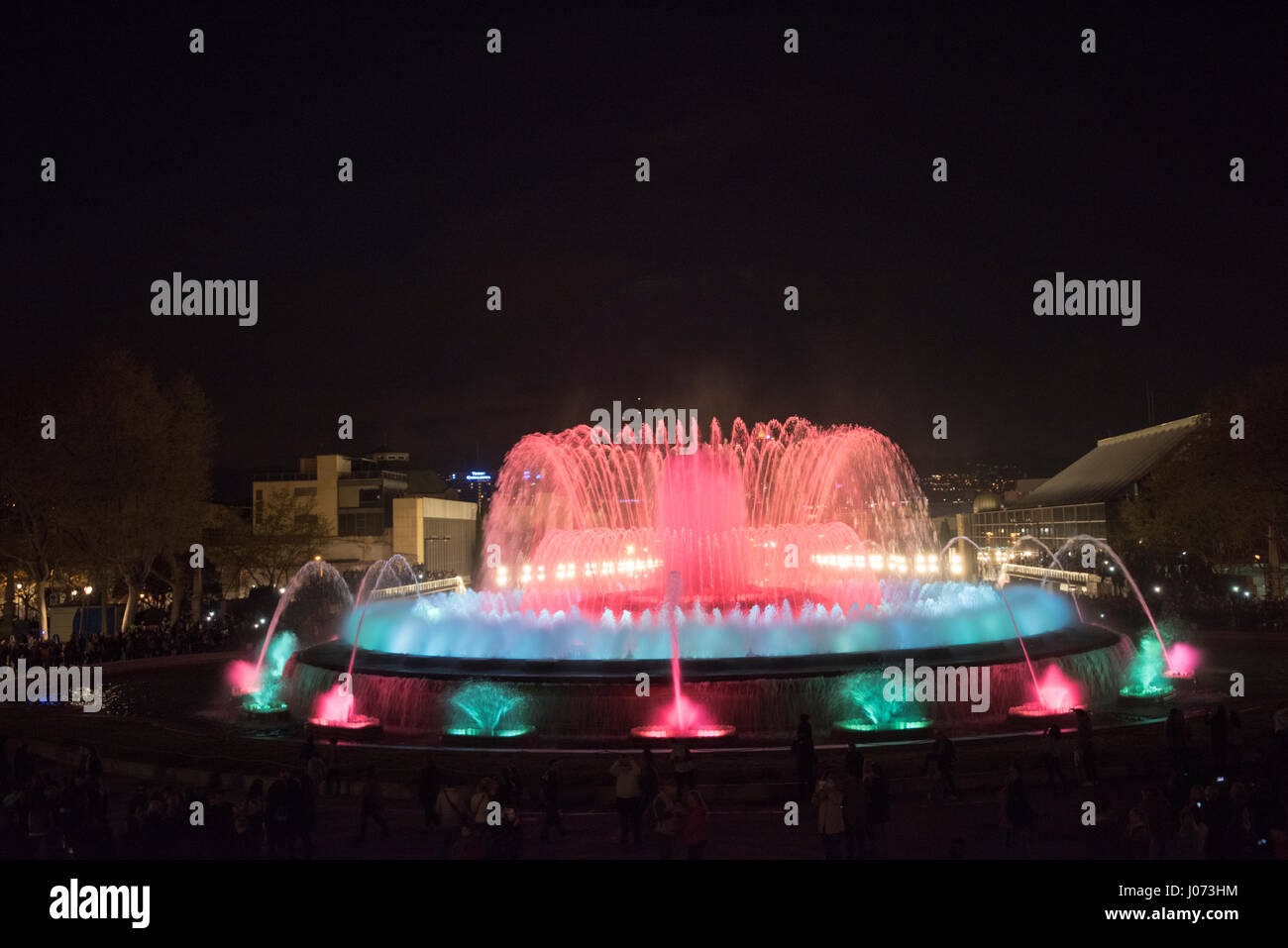 The Magic Fountain of Montjuic, Barcelona Spain Europe EU Stock Photo ...
