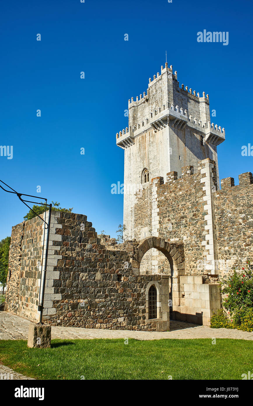 Beja, Portugal - November 30, 2016. Keep tower of Castelo de Beja ...