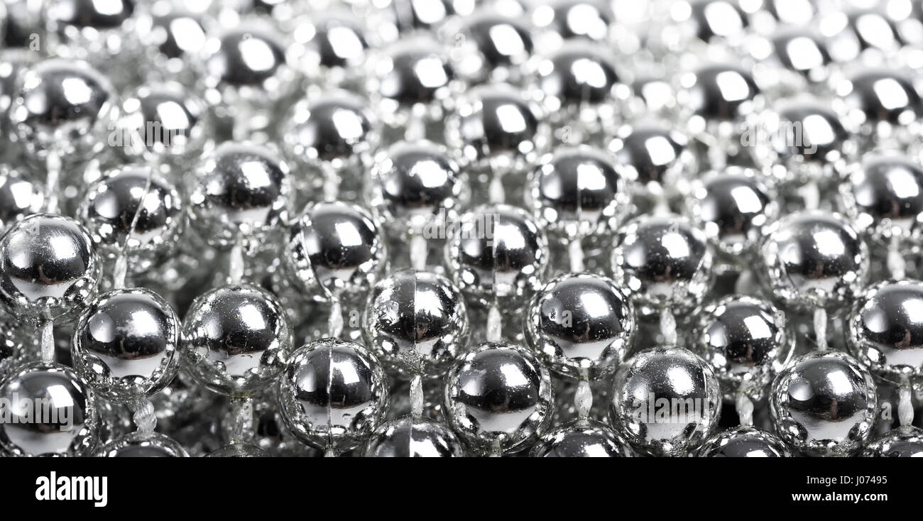 Abstract silver balls Stock Photo - Alamy