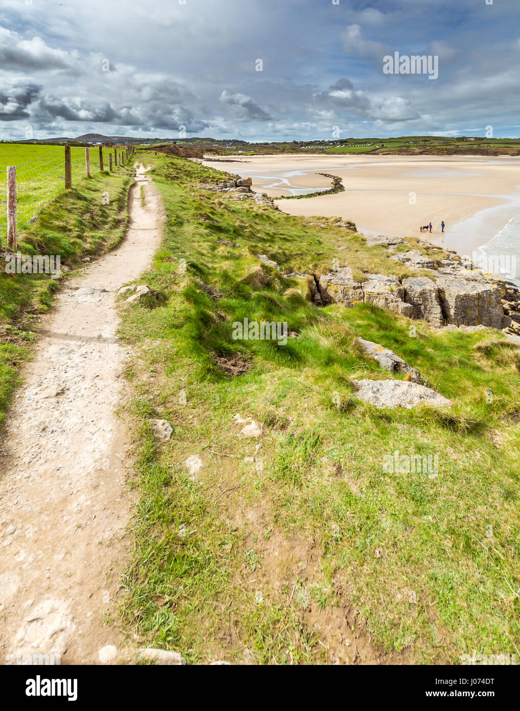 View across Lligwy beach on Anglesey Stock Photo - Alamy