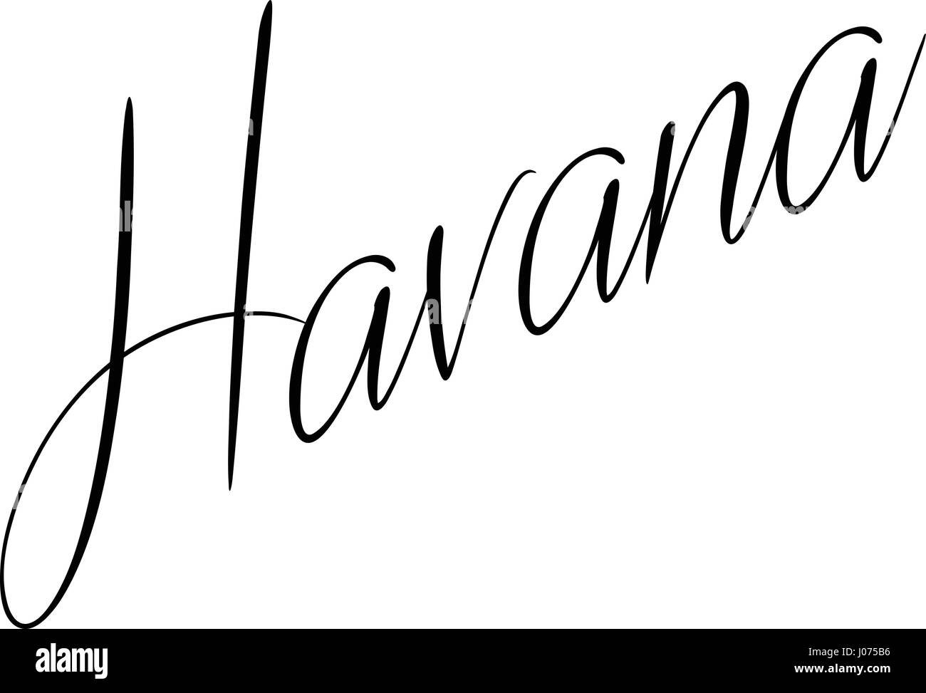 Havana text sign illustration on white bachground Stock Vector Image ...