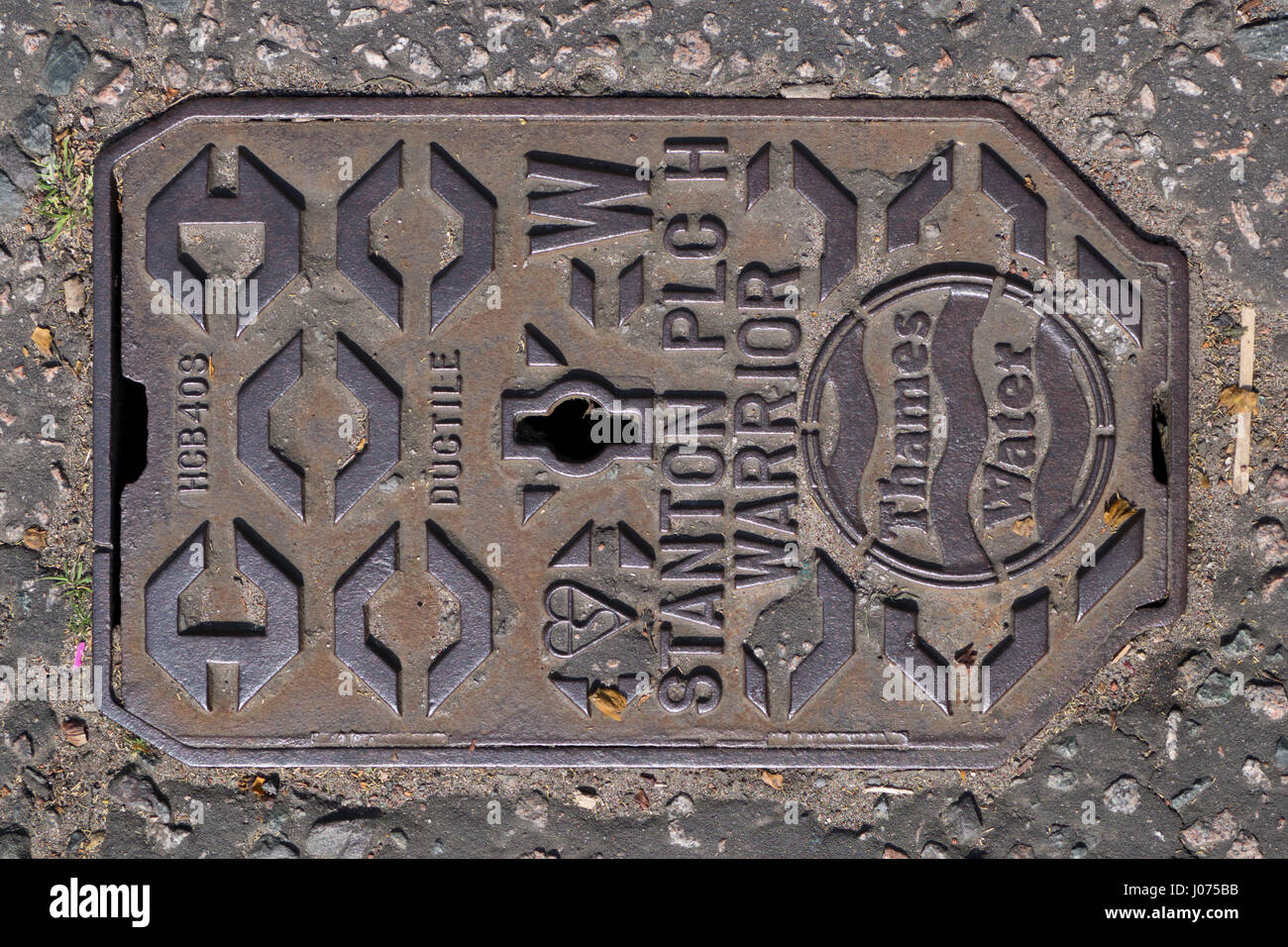 Thames Water manhole cover in London,England,UK Stock Photo - Alamy