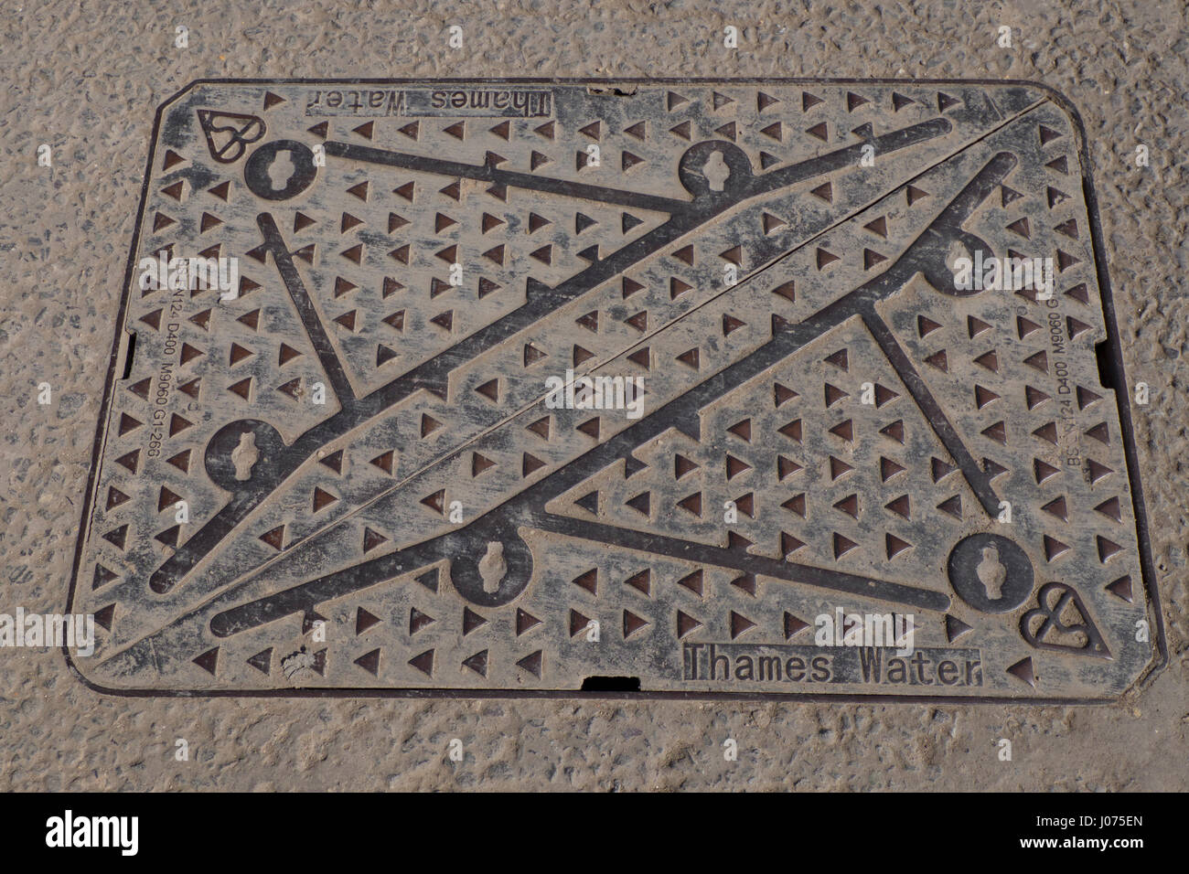 Thames Water manhole cover in London,England,UK Stock Photo - Alamy