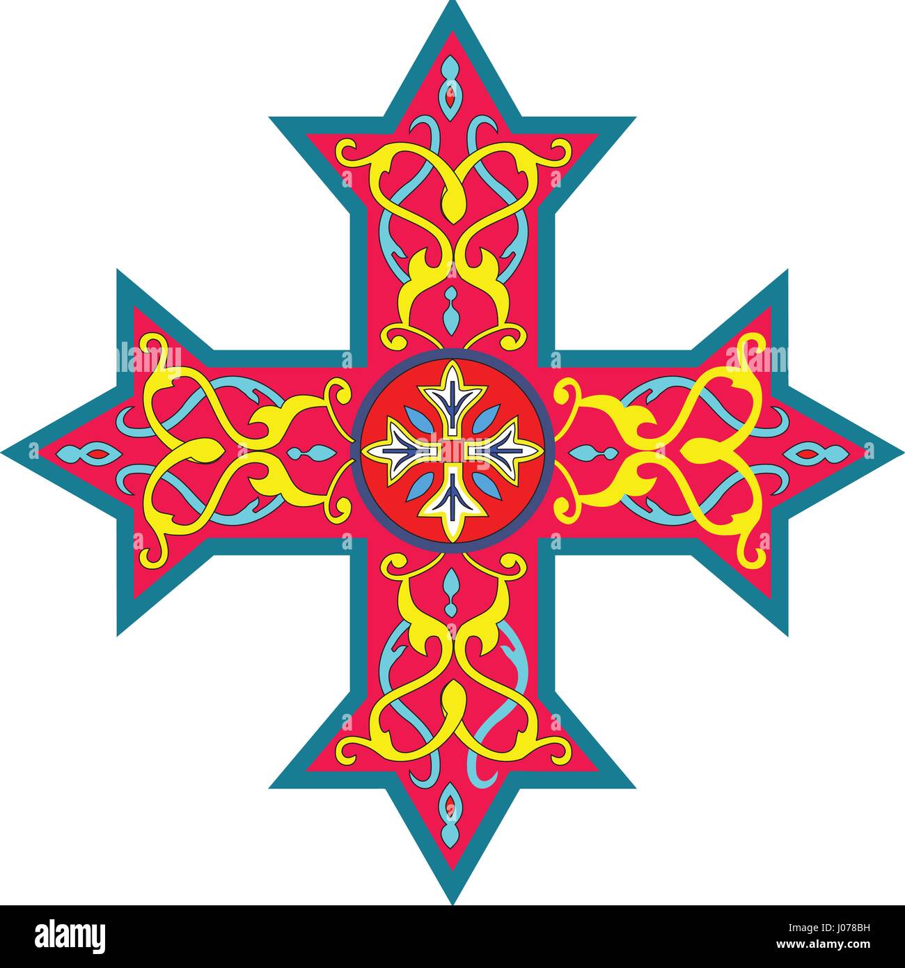 Coptic Cross Outline
