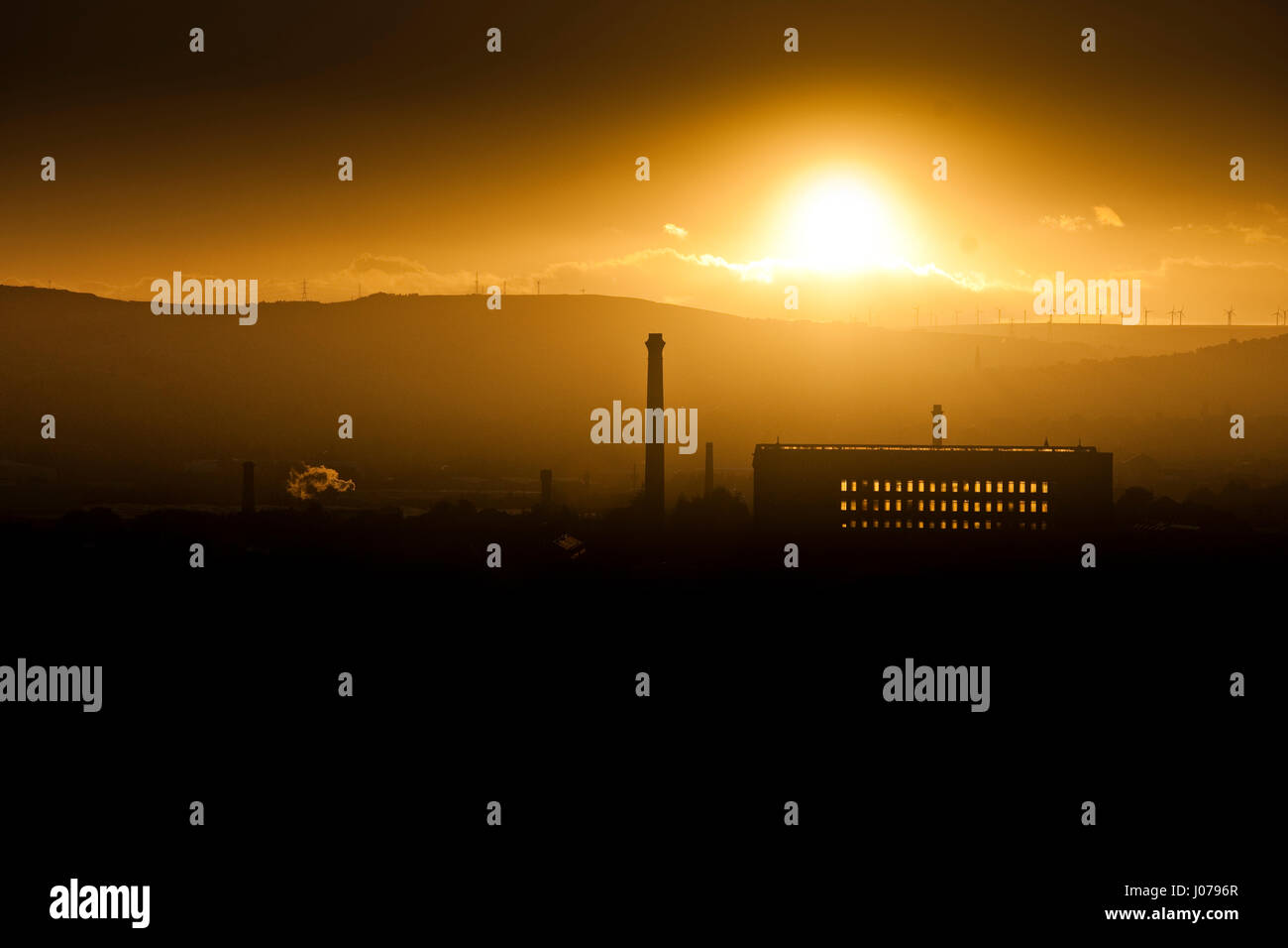 Drummonds Mill before the devastating fire that destroyed it - Lumb ...