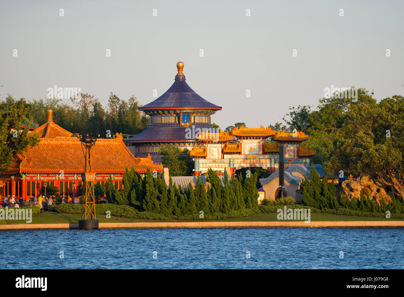 Epcot, China Pavilion, Disney World Resort, Orlando Florida Stock Photo ...