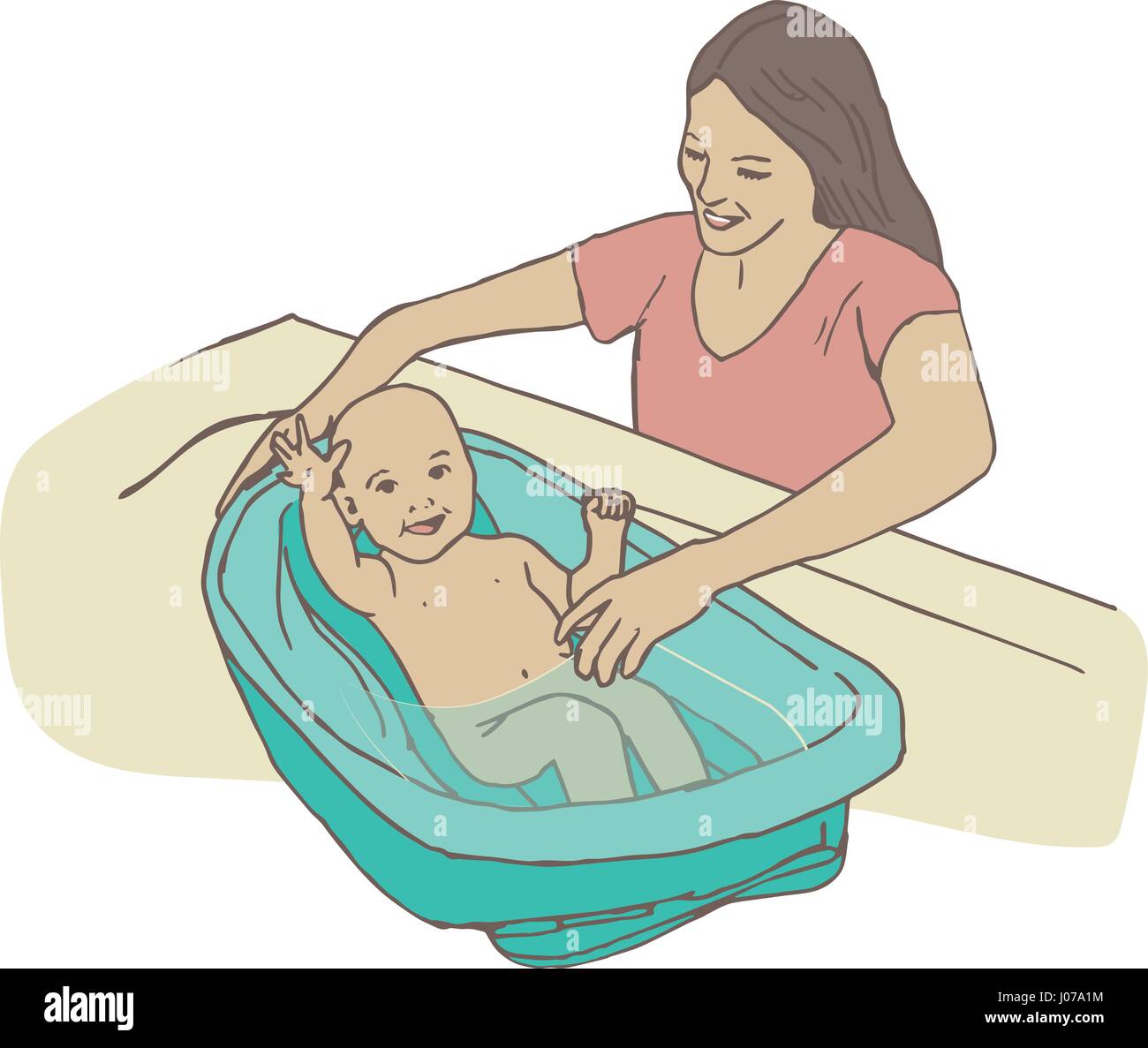 Chinese newborn baby Stock Vector Images - Alamy