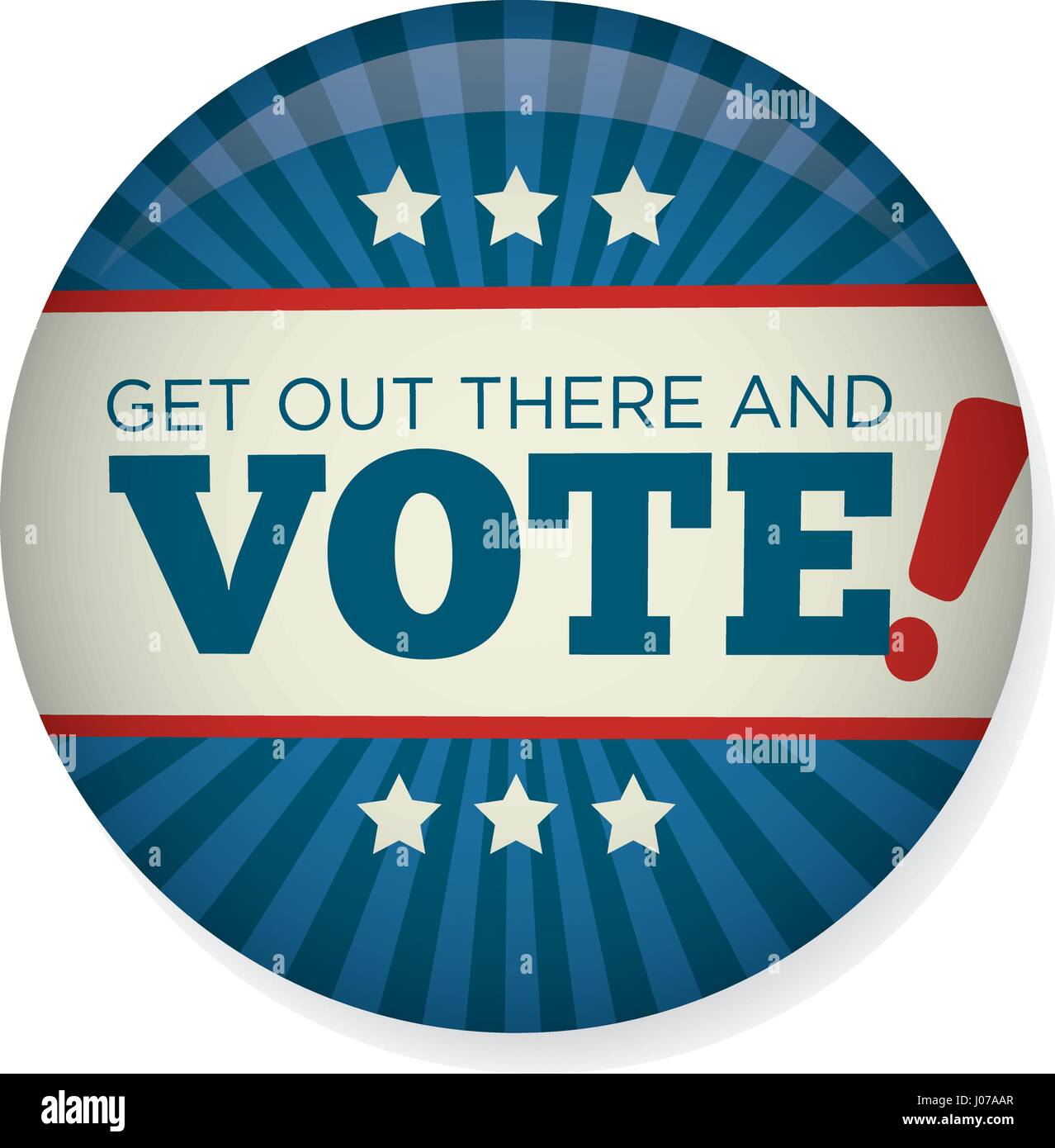 Retro Vote or Election Pin Button / Badge Stock Vector Image & Art - Alamy