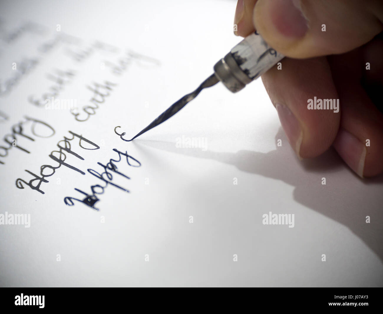 Happy earth day calligraphy and lattering typographical design Stock ...