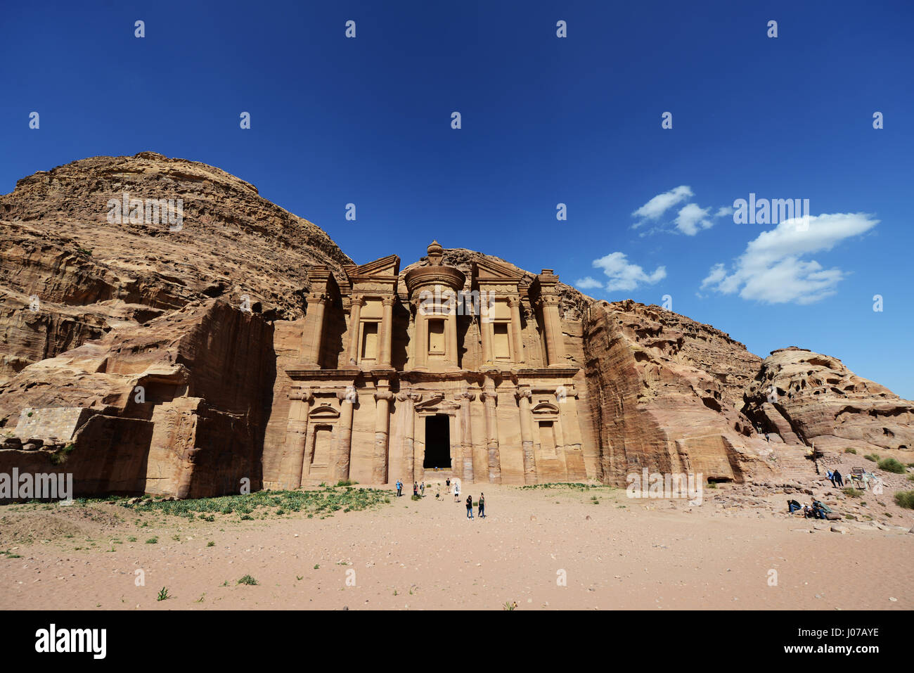 The Monastery is one of Petra's prettiest Nabatean monument Stock Photo ...