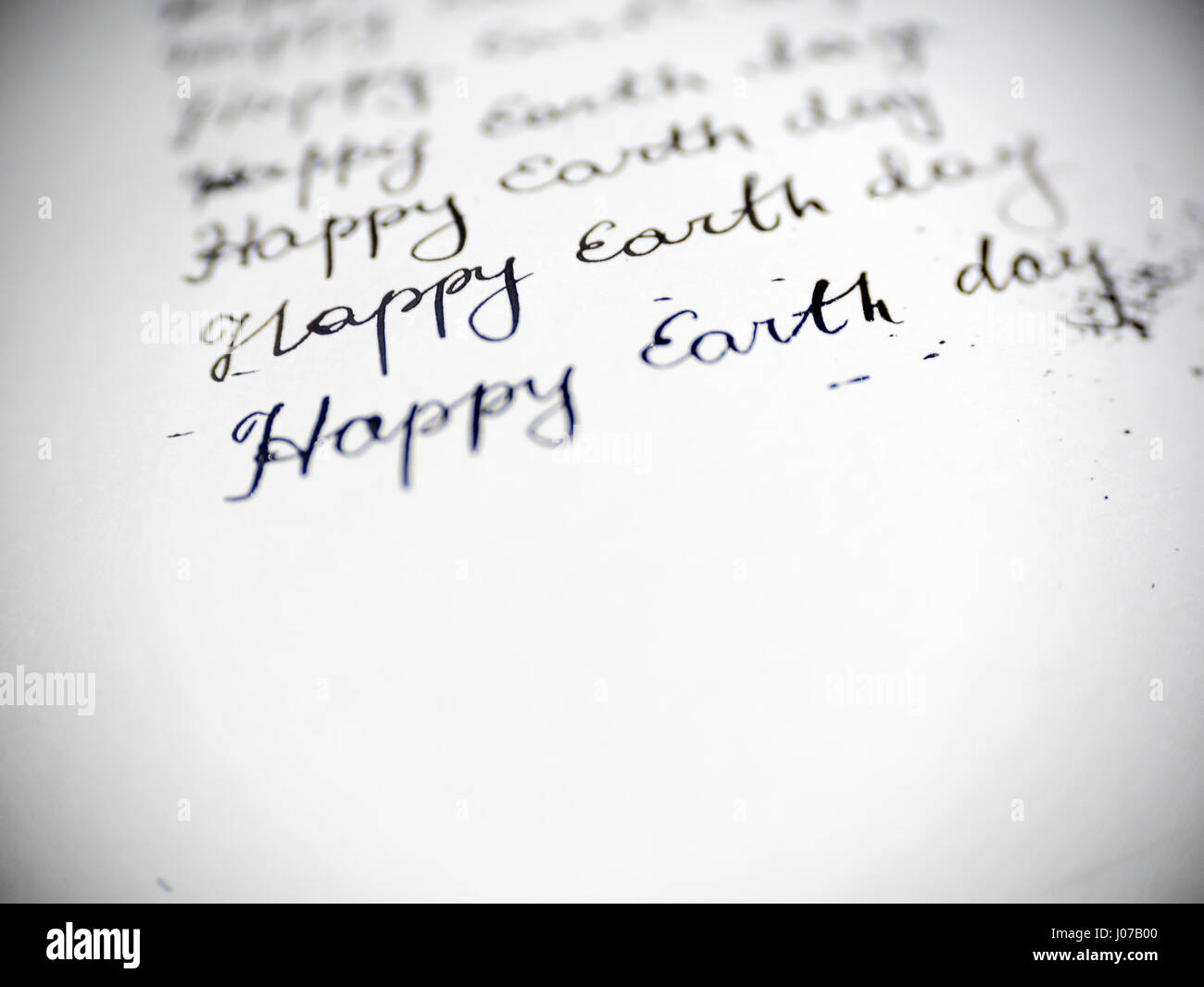Happy earth day calligraphy and lattering typographical design Stock ...