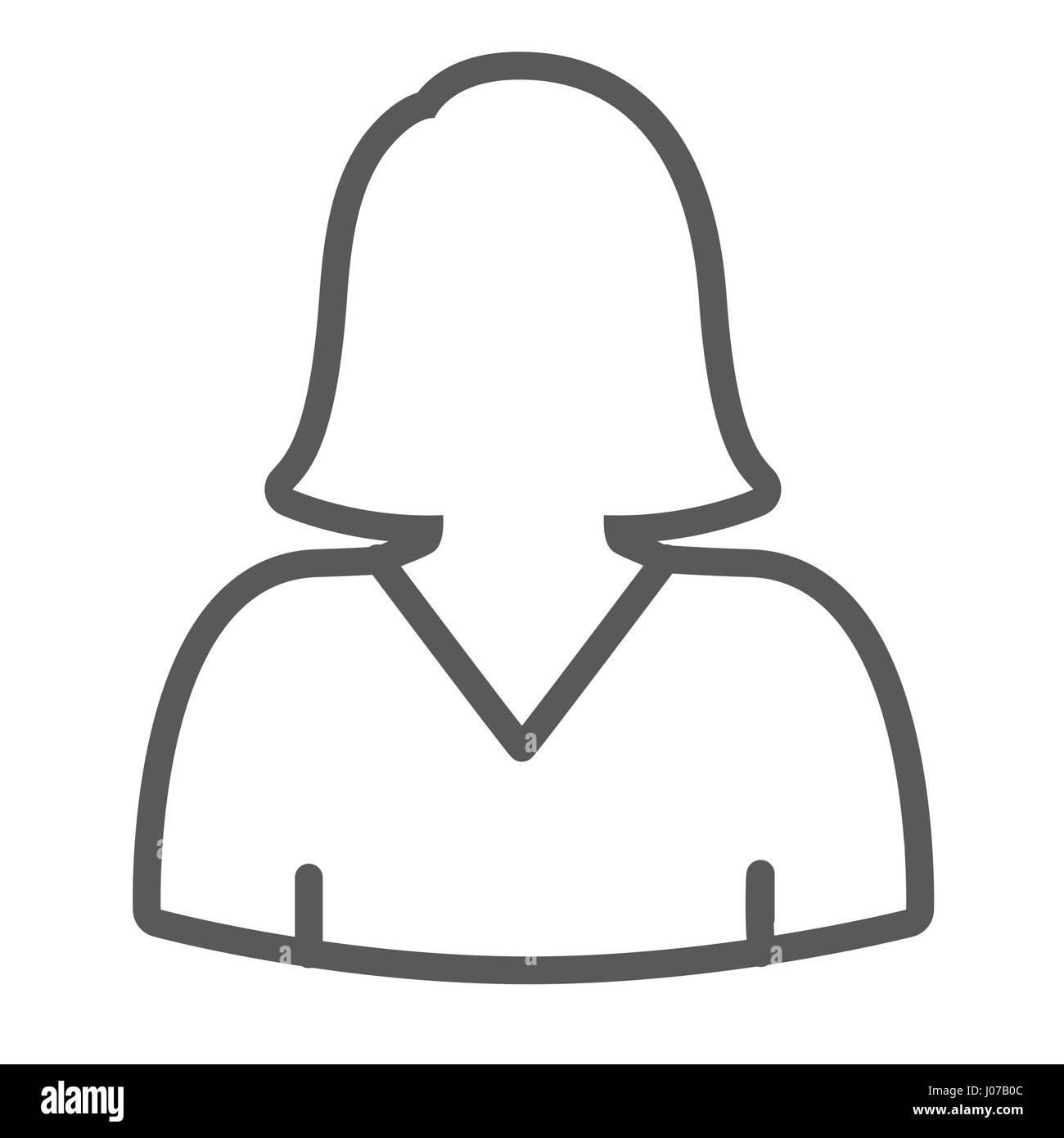 Standard User Icon Set with Men, Women, and Multiple People Stock ...