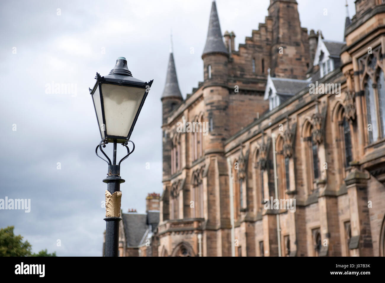 University of Glasgow Main Building at Gilmore Hill, Glasgow Scotland ...