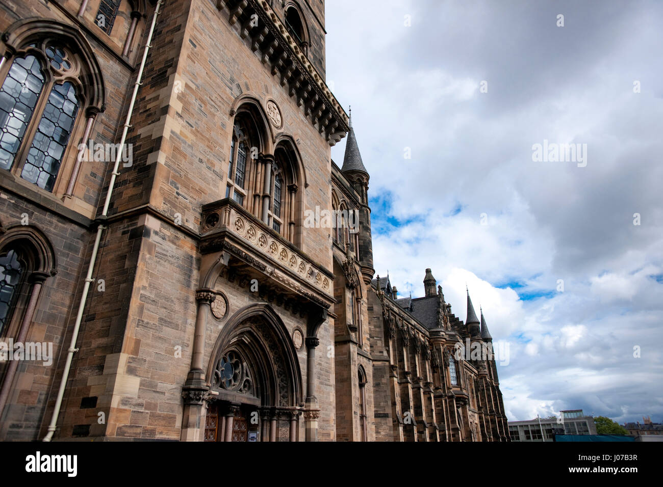 University of Glasgow Main Building at Gilmore Hill, Glasgow Scotland ...