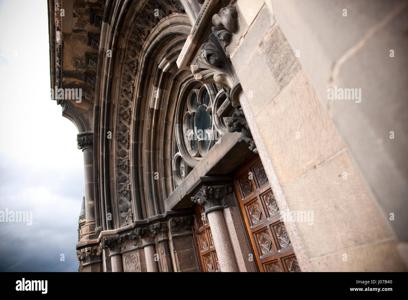 University of Glasgow Main Building at Gilmore Hill, Glasgow Scotland ...