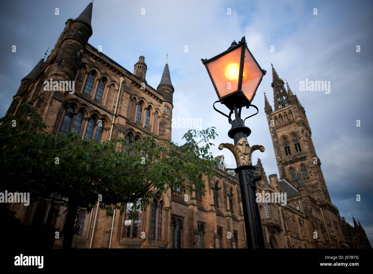 University of Glasgow Main Building at Gilmore Hill, Glasgow Scotland ...