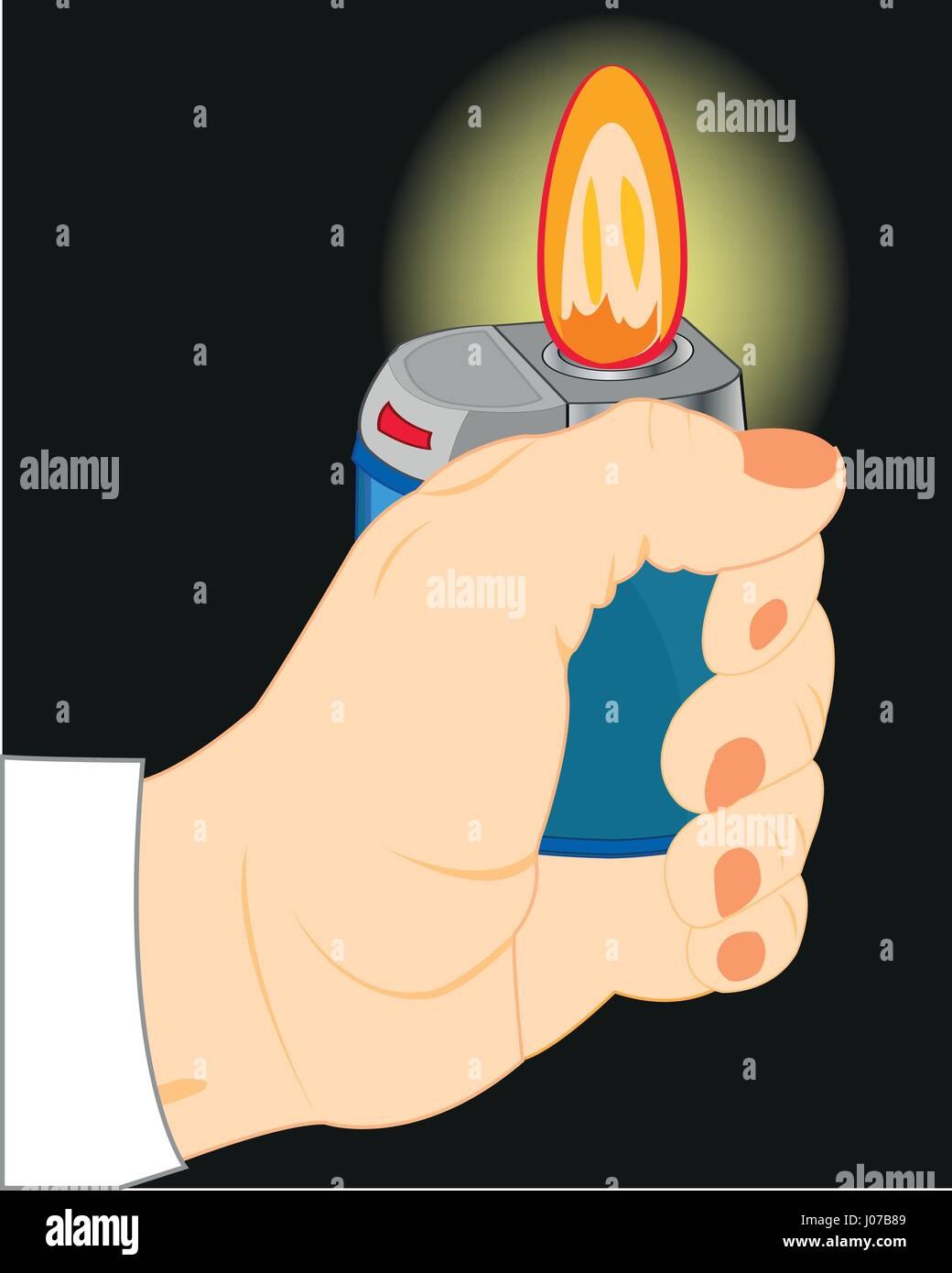 Finger cigarette Stock Vector Images - Alamy