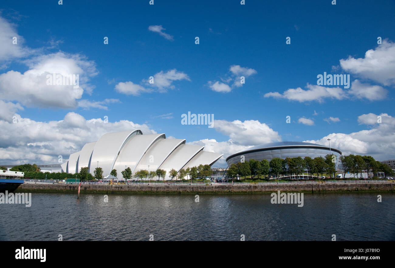 SEC Armadillo aka Clyde Auditorium, River Clyde, Glasgow Stock Photo ...