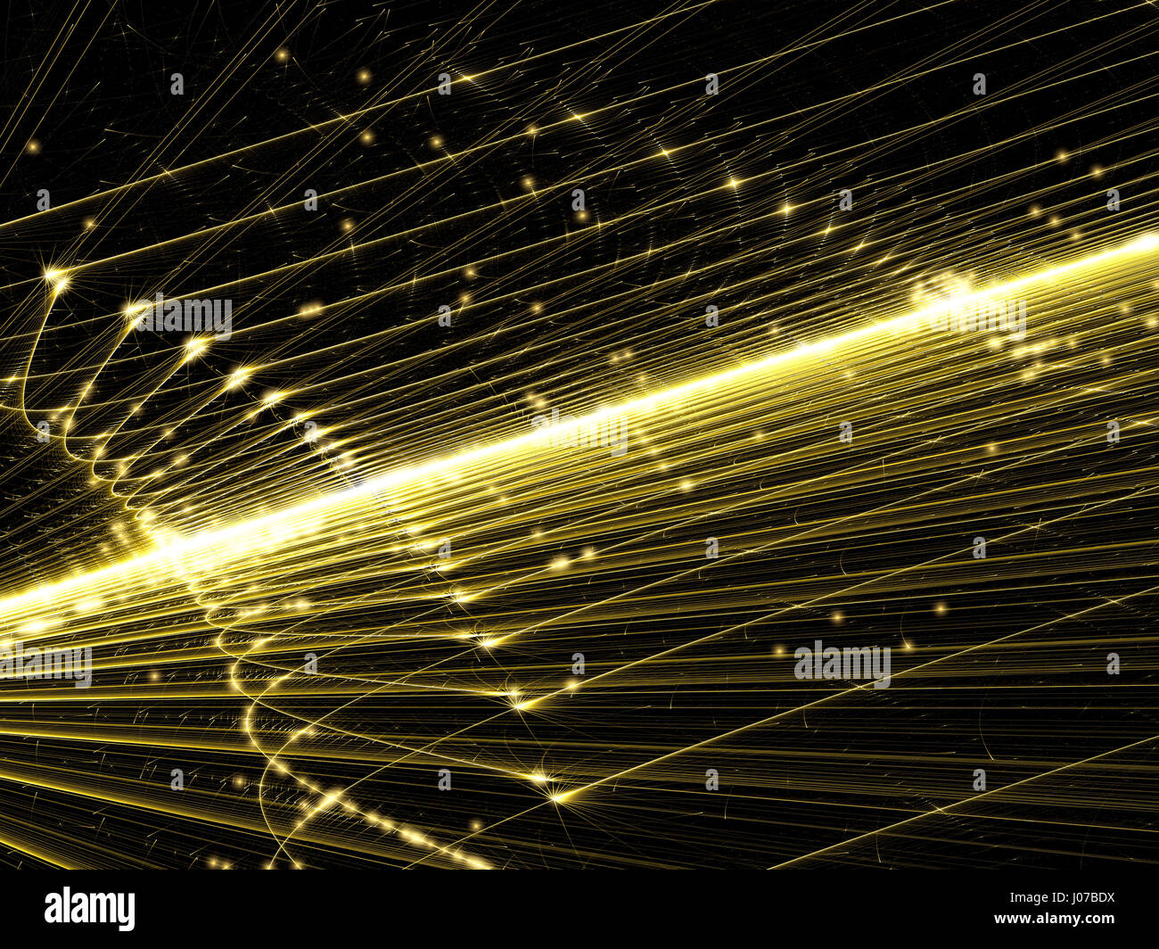 Glowing wire frame - abstract digitally generated image Stock Photo - Alamy