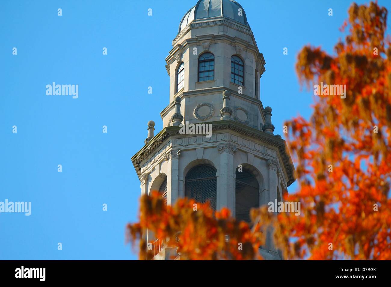 Steeple with red leaves exterior hi-res stock photography and images ...