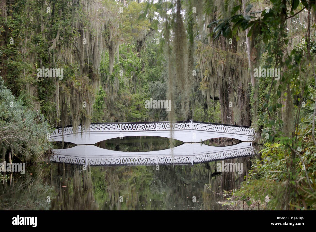 Enchanted white bridge water hi-res stock photography and images - Alamy