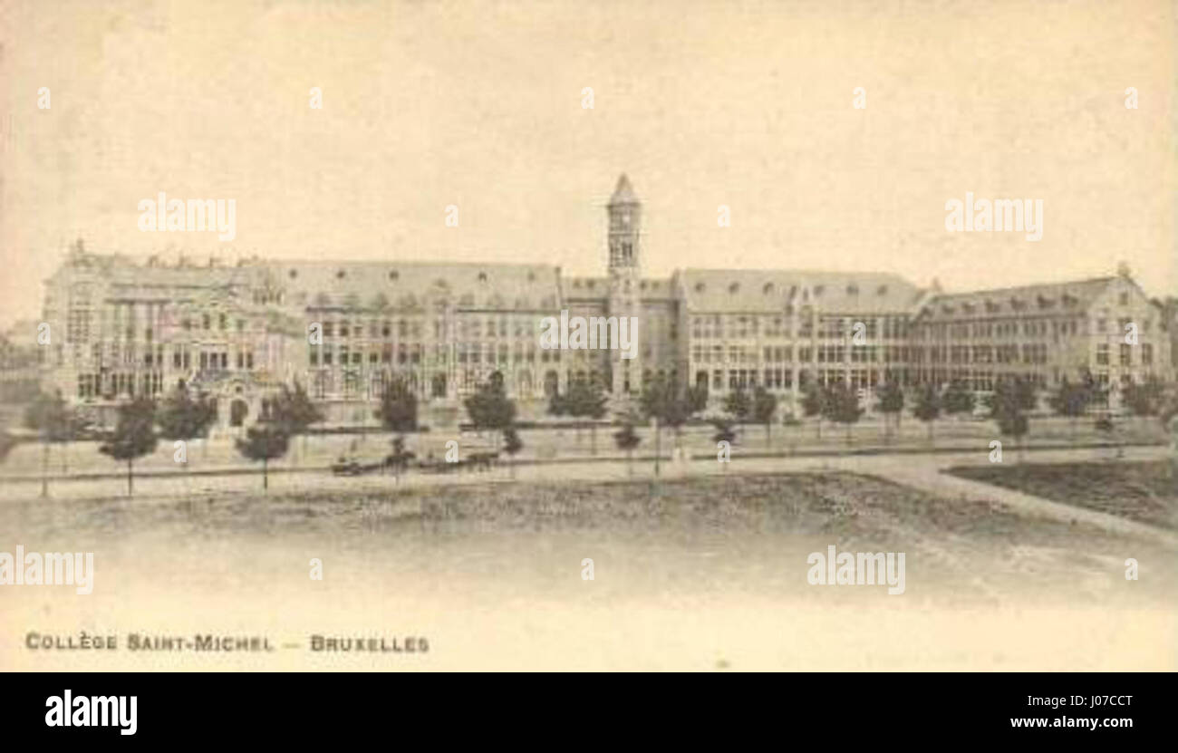 'Collège St Michel 1900' depicts the historic educational institution ...