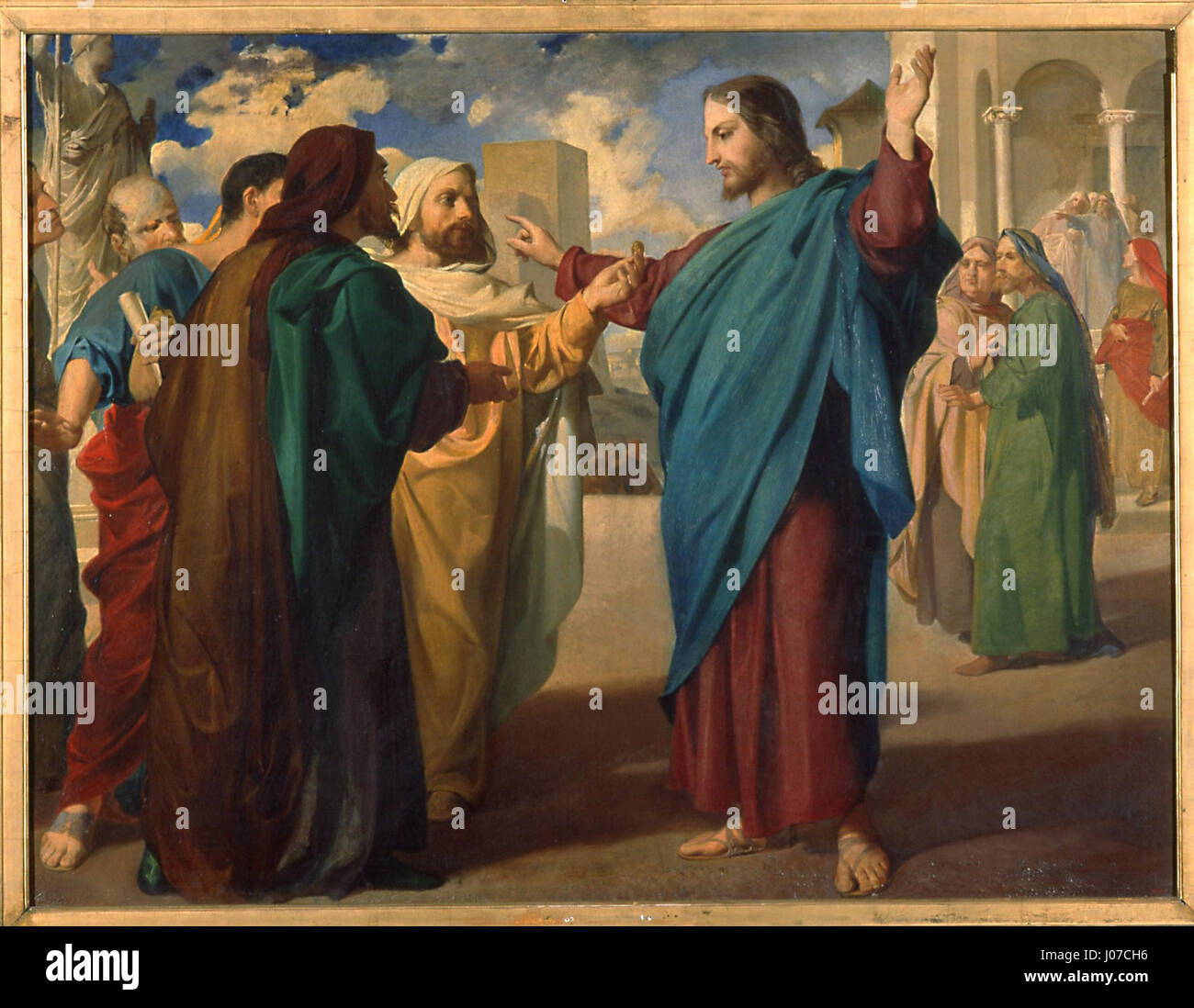 'Tribut del César' by Antoni Caba is a depiction of a historical scene ...