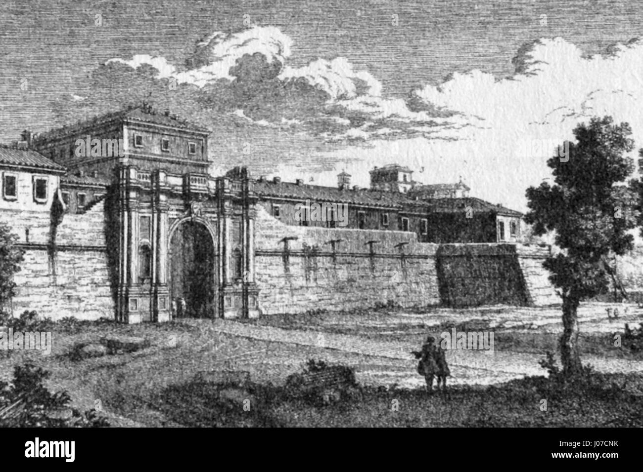 'Roma. Porta Portese' refers to an engraving depicting Porta Portese ...