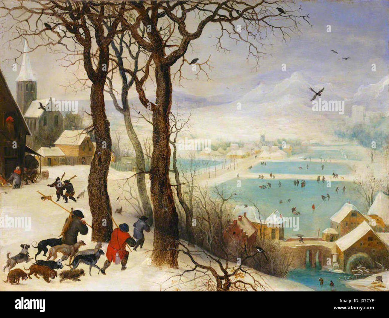 Hunters in the snow pieter bruegel hi-res stock photography and images ...