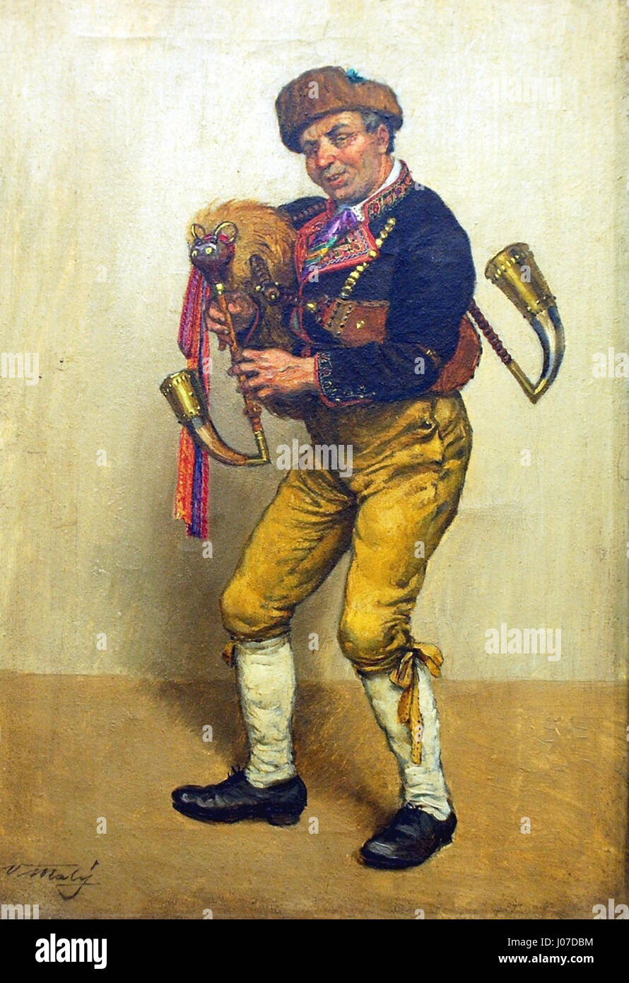 A portrait of V clav Malì, a Czech artist born in 1874, whose works ...