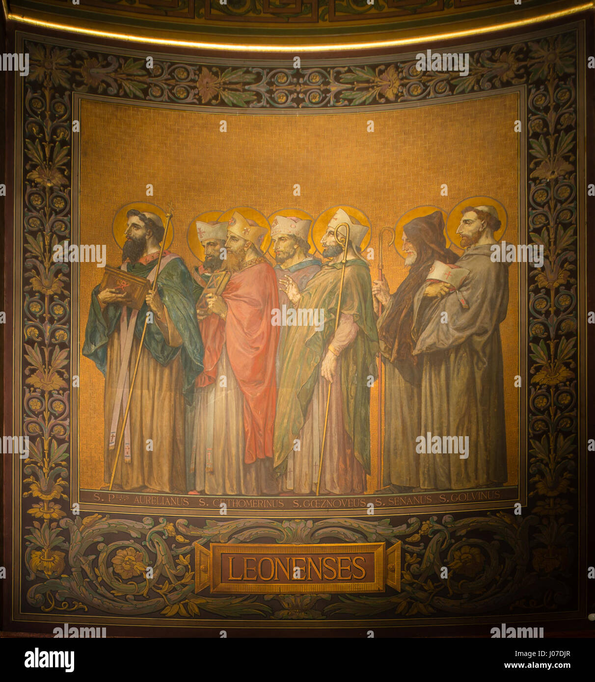 Saints procession painting hi-res stock photography and images - Alamy