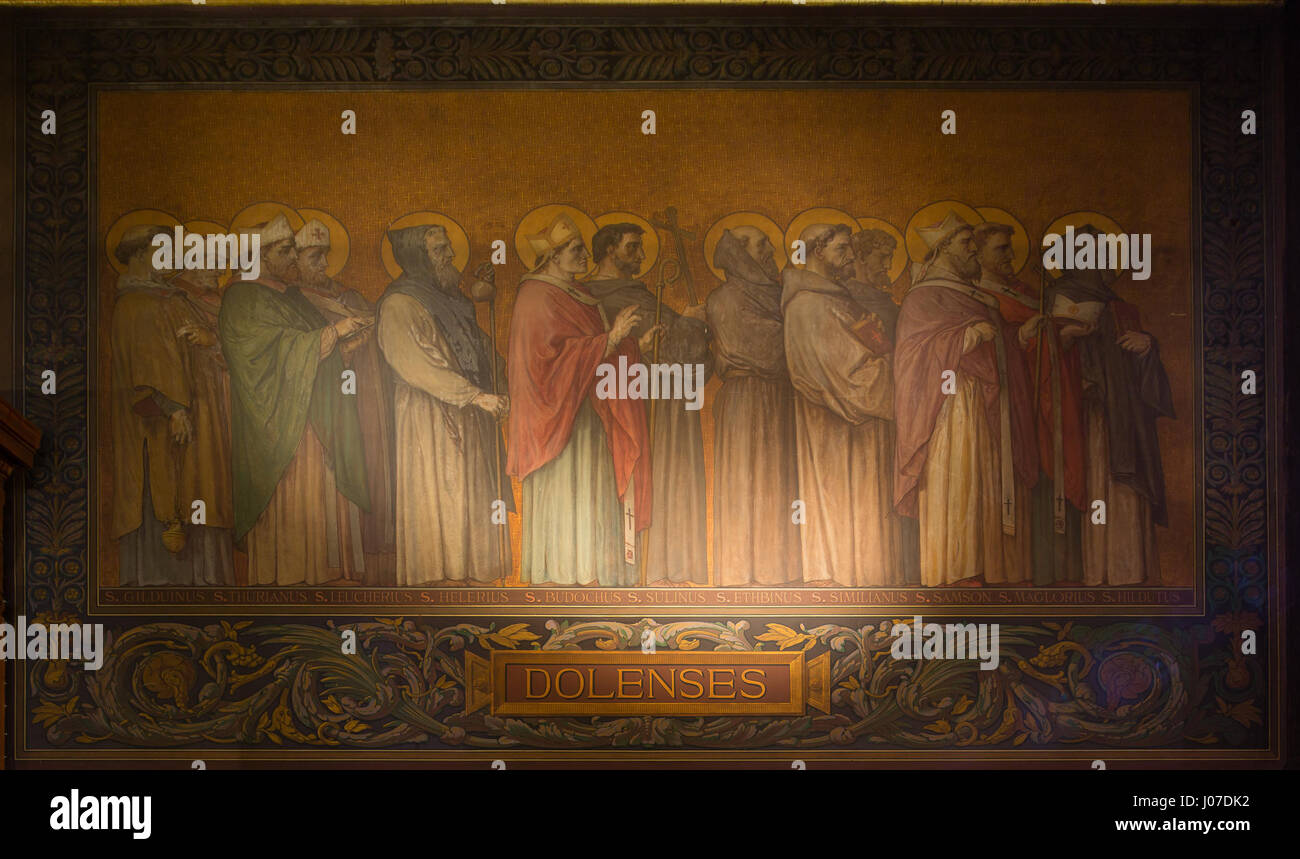 Saints procession painting hi-res stock photography and images - Alamy