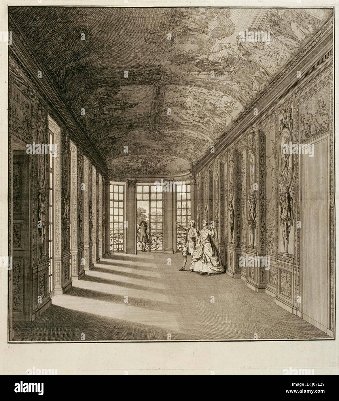 Bernard Picart’s engraving 'Galerie d'Hercule' illustrates a detailed ...