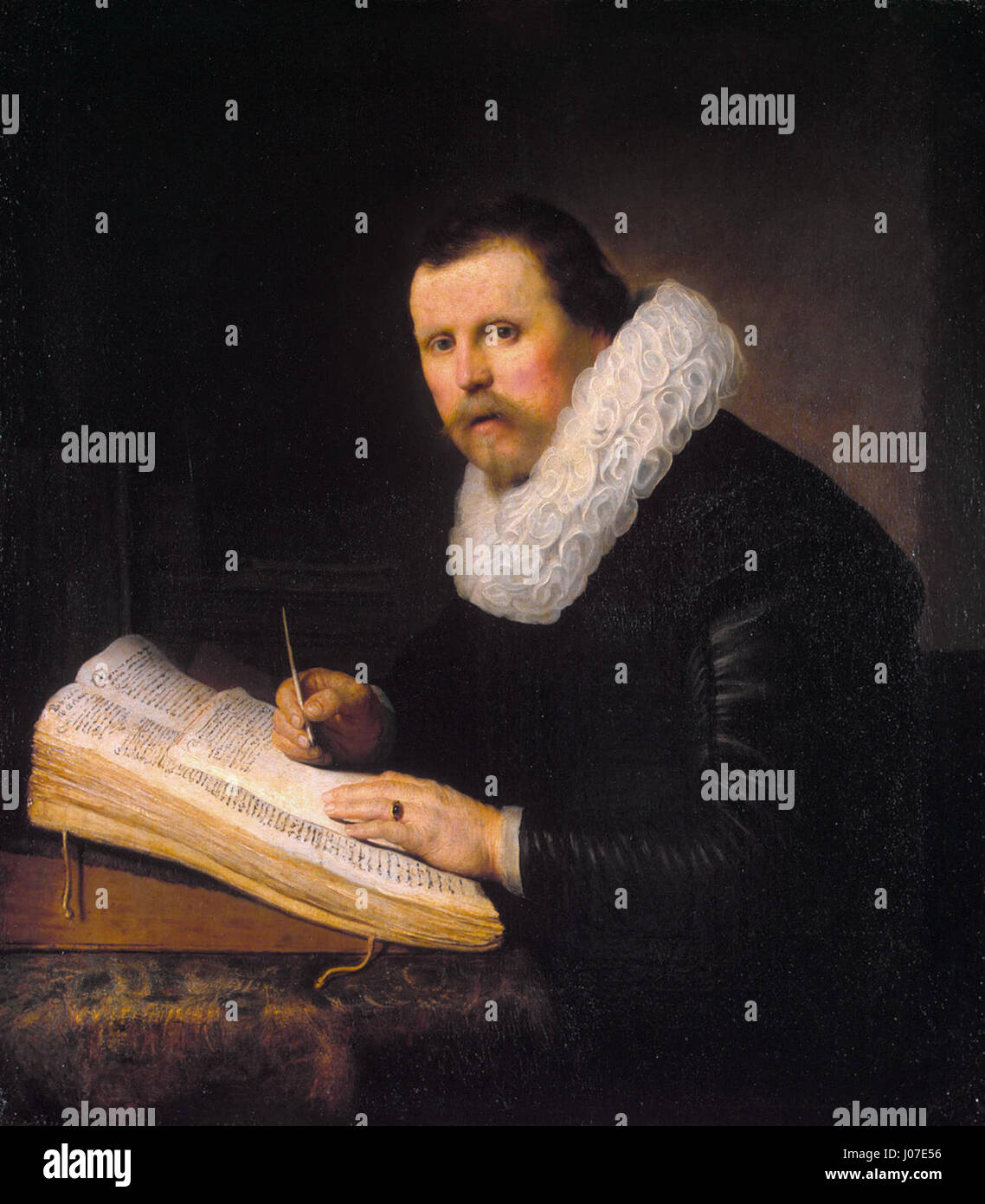 Rembrandt van Rijn's 1631 painting 'Scholar at his Desk' portrays a ...
