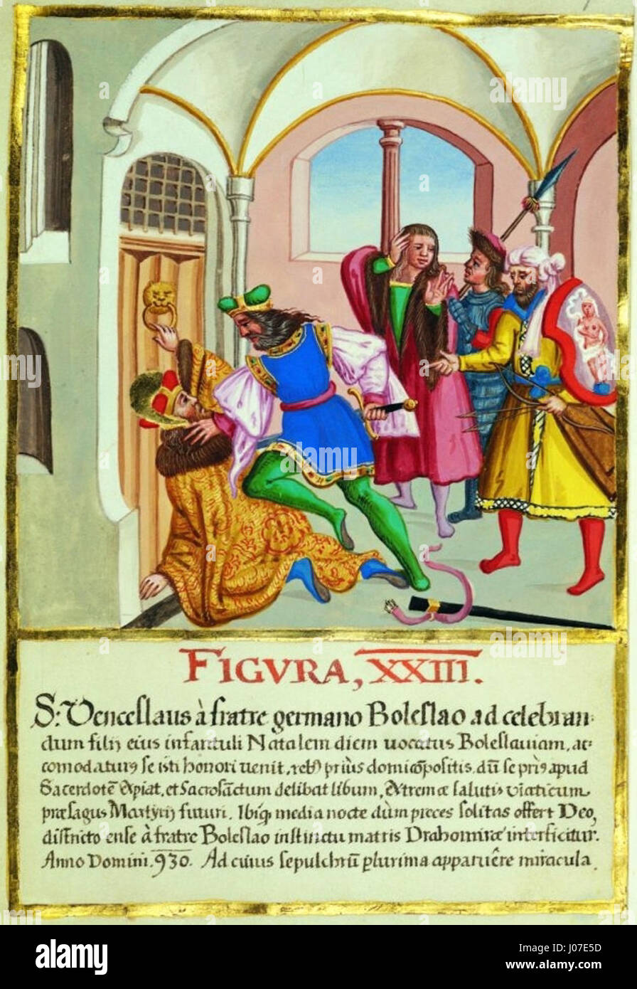 ‘Umucen¡ sv. V clava’ is a depiction of St. Wenceslaus, patron saint of ...