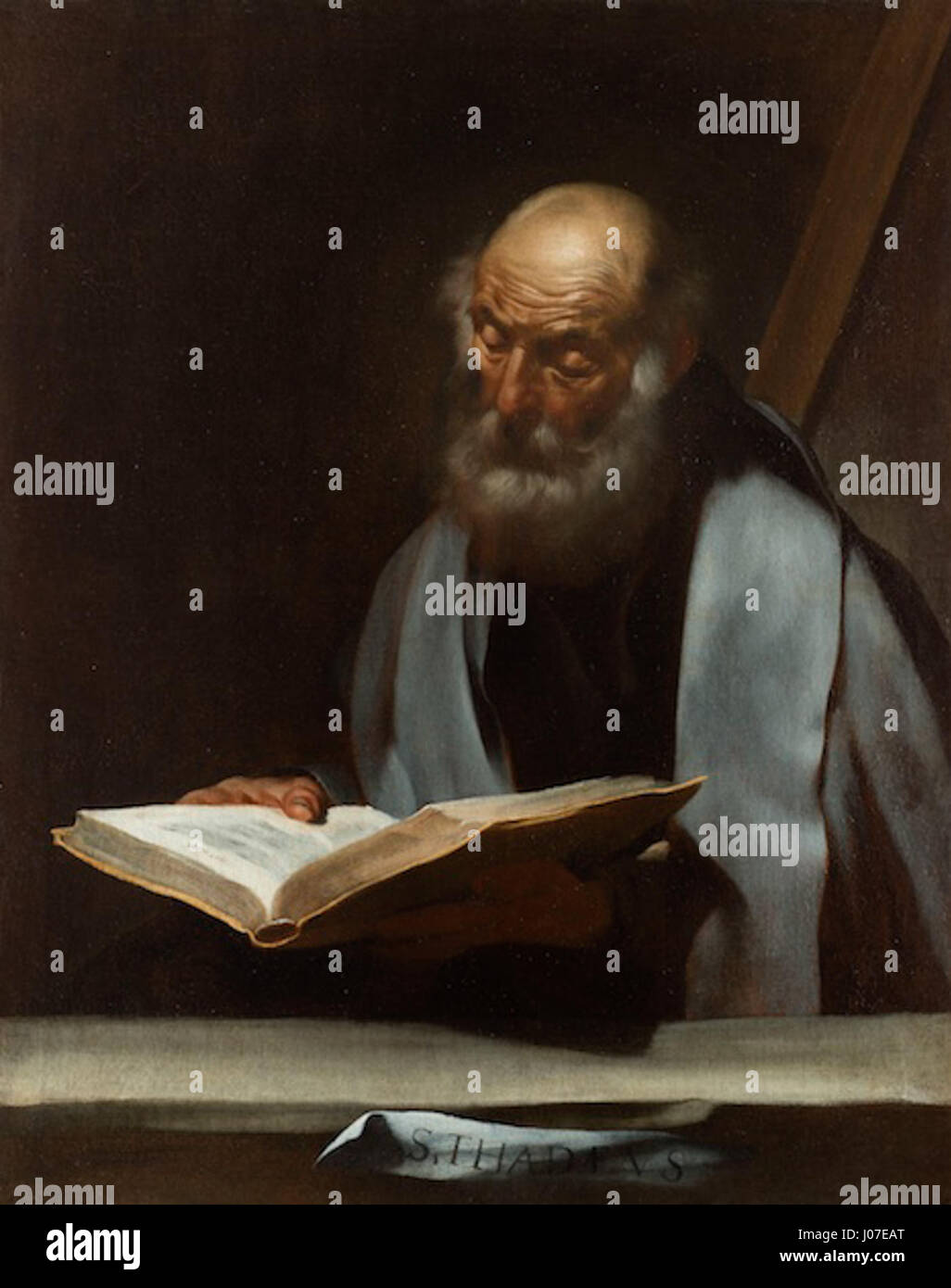 A work by the artist Ribera depicting Saint Jude Thaddeus, one of the ...
