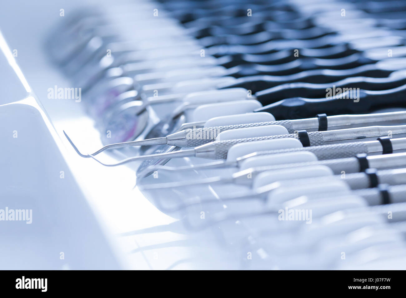 Exploratory dental tools - dental explorer, periodontal probe, dental ...