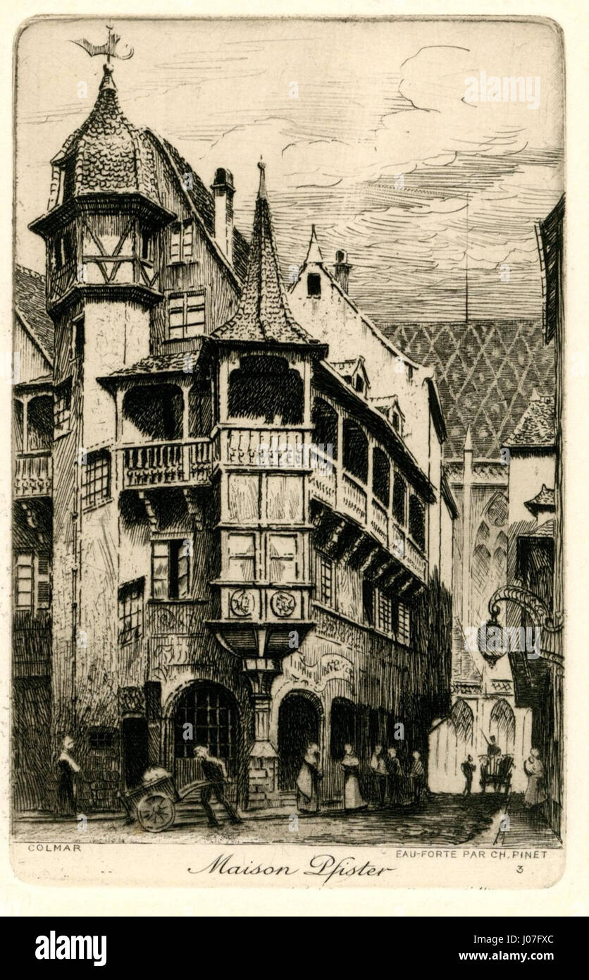 The Maison Pfister in Colmar, France, is a notable example of ...