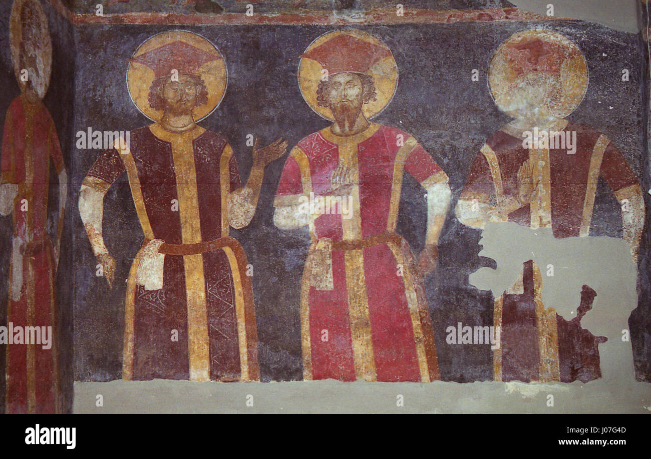 The paintings in St. Demetrius Church in Markova Susica depict scenes ...