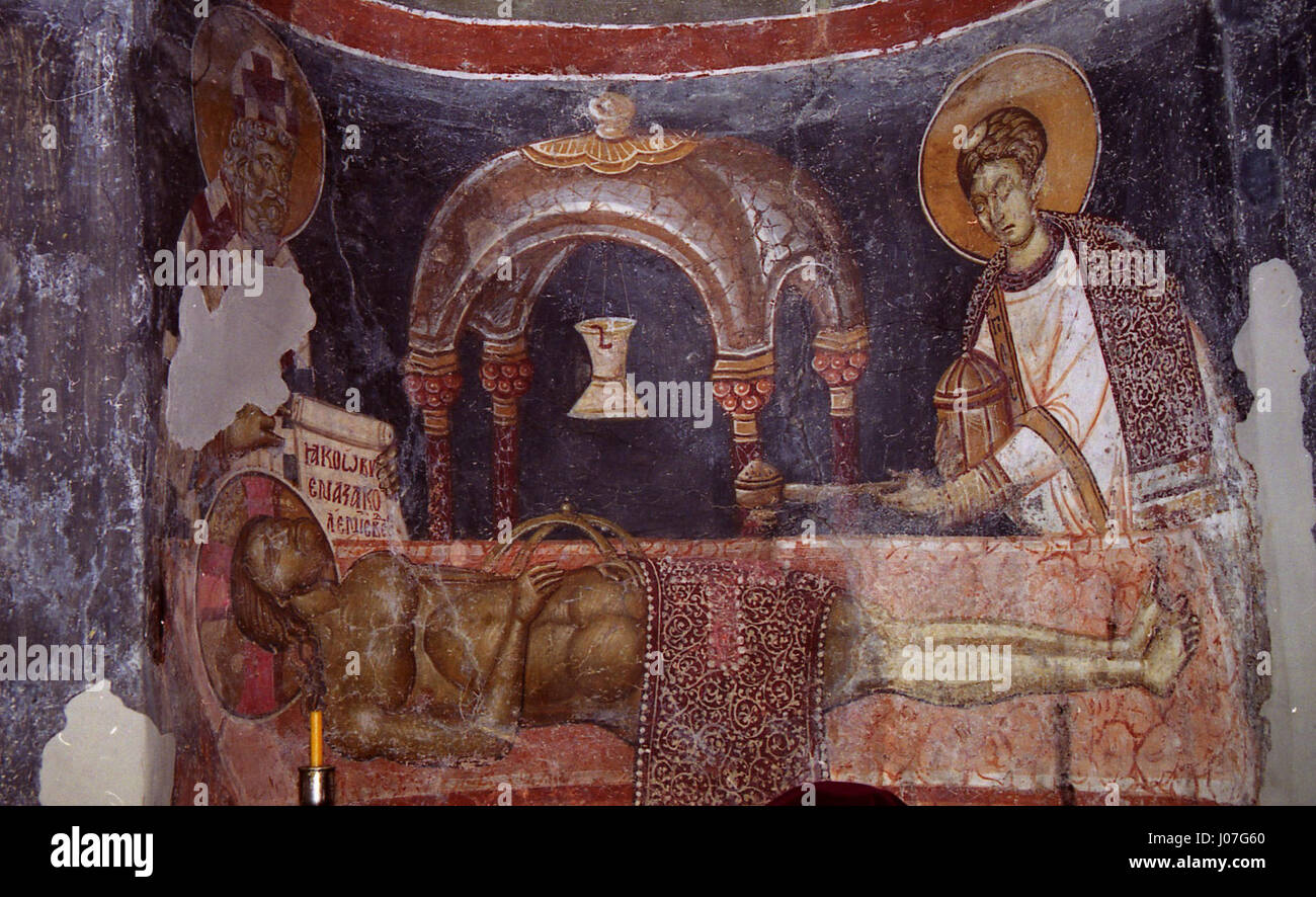 The paintings in St. Demetrius Church, located in Markova Susica, are ...