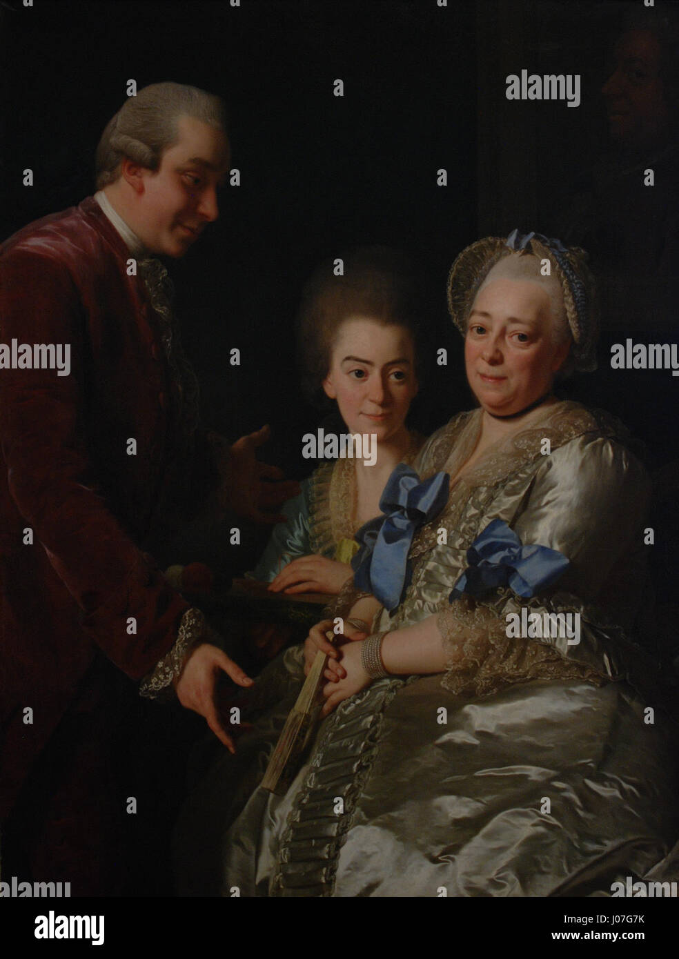 This portrait by Alexander Roslin depicts Anna Johanna Grill, a Swedish ...
