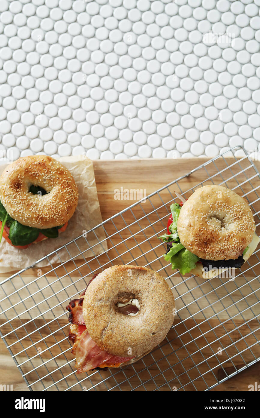 Close up sandwiches on table hi-res stock photography and images - Alamy
